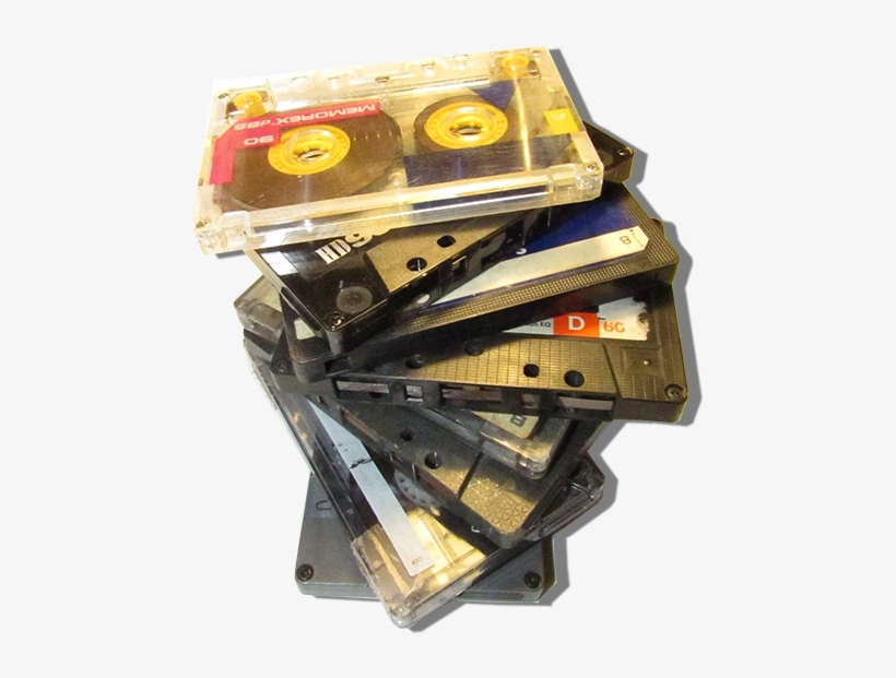 Stack Of Stereo Cassette Tapes - Cassette Tape Transparent PNG ...