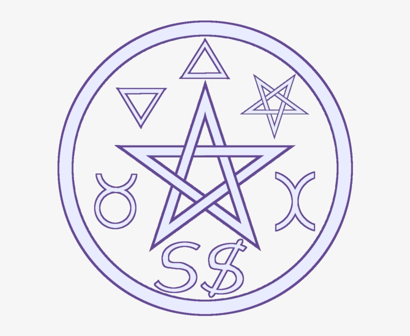 Printable Pentacle - Witchcraft Symbols Transparent PNG - 600x600 ...