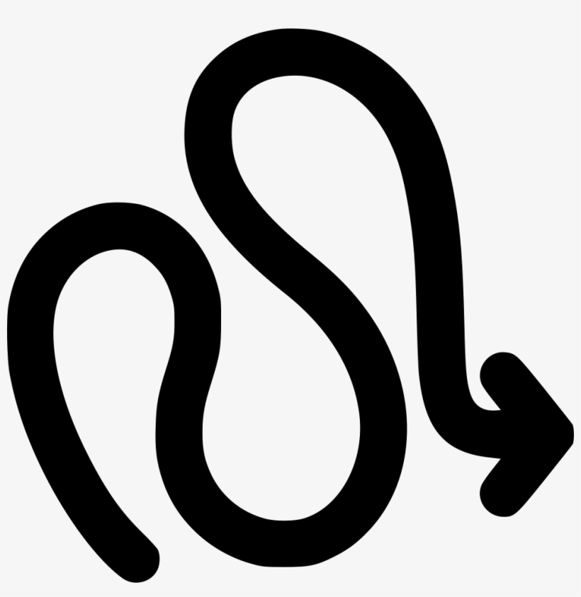 Png File - Squiggly Arrow Black Transparent PNG - 980x960 - Free ...