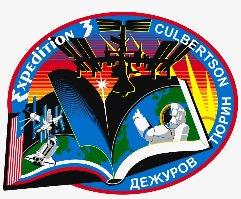 Iss Expedition 3 Mission Patch - Iss Mission Patch Transparent PNG ...