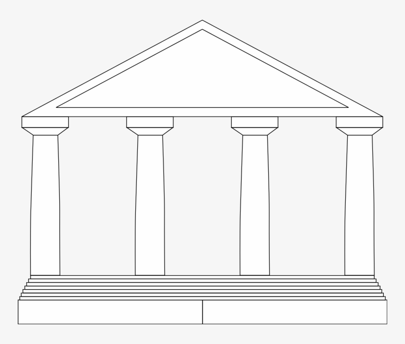 File - Greek Temple - Svg - Greek Temple Easy Drawing Transparent PNG ...