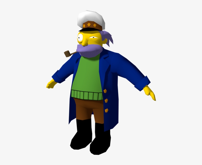 Simpsons Captain Png Free Library - Cartoon Transparent PNG - 750x650 ...