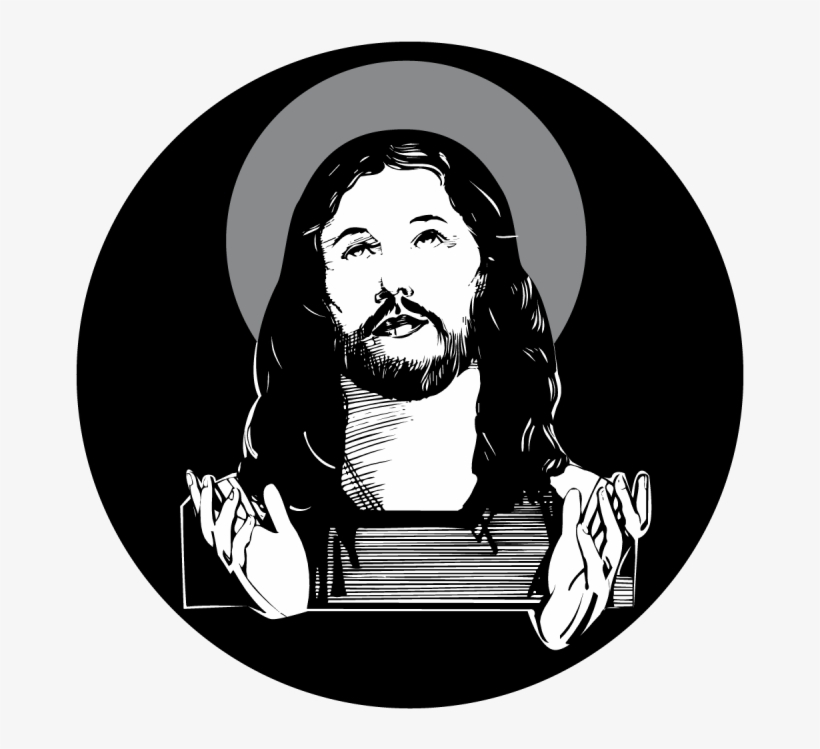 Jesus Face - Black And White Jesus Face Transparent PNG - 800x800 ...