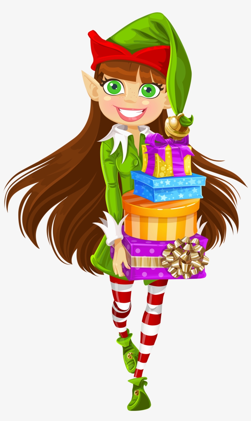 Christmas Girl Elf Transparent PNG - 4430x7075 - Free Download on NicePNG