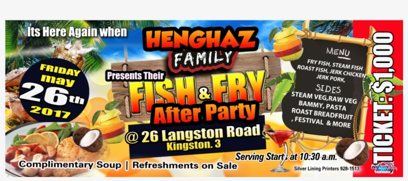 Download Fish Fry After Party 26 Langston Road Kingston 3 Friday - Fish ...
