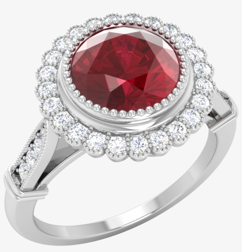 Star Ruby Stone Png Image Background - Round Ruby Rings In 18k Yellow ...