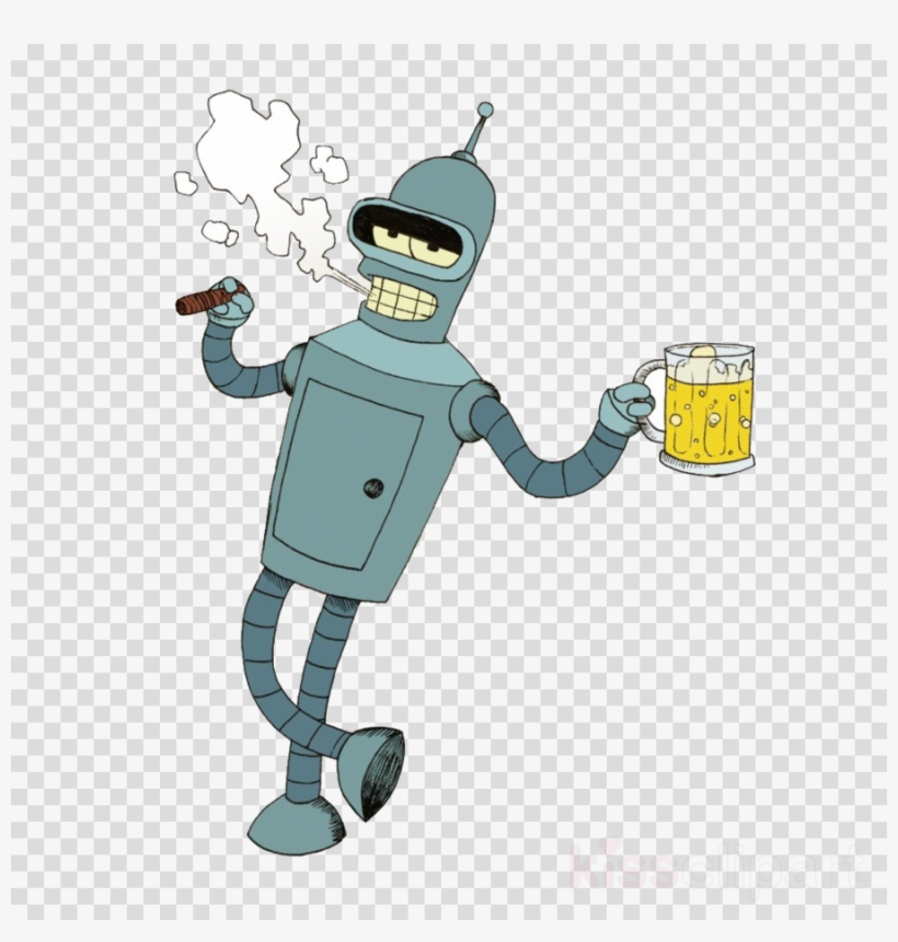 Bender Futurama Clipart Bender Leela Philip J - Futurama Png ...
