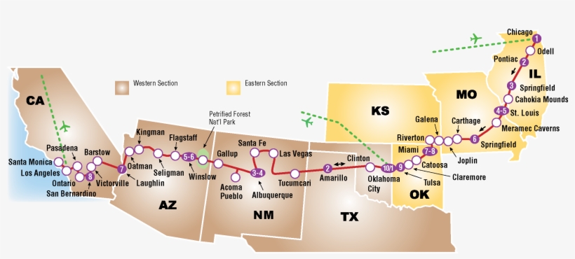 Map Legend - World's Largest Map Route 66 Transparent PNG - 2280x919 ...