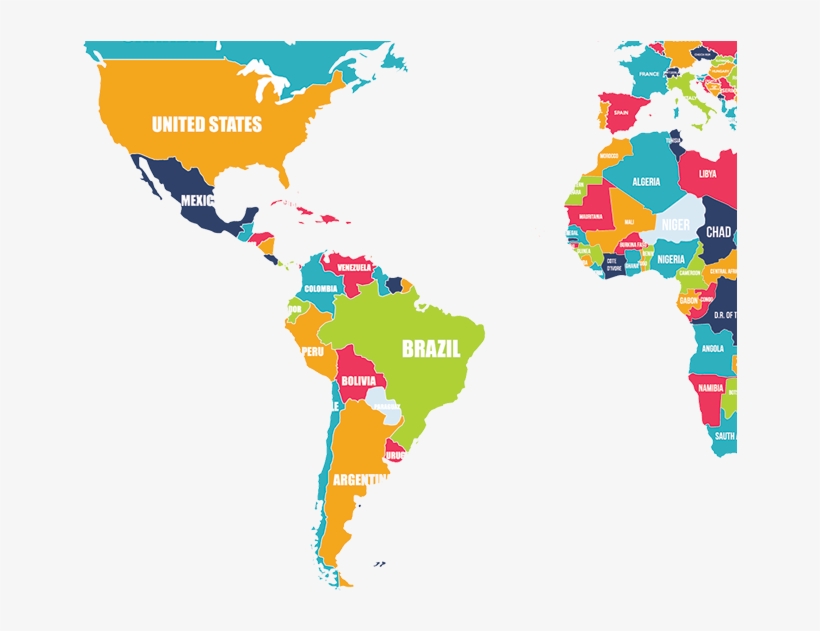 Mandela Effect South America - World Map Transparent PNG - 772x607 ...