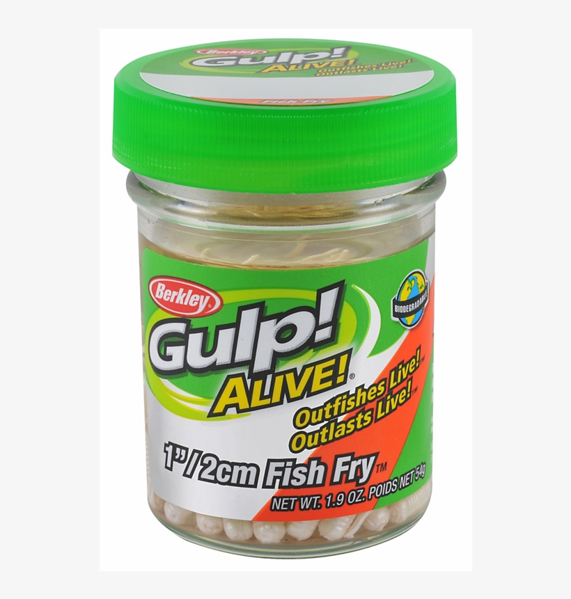 Gulp Alive Fish Fry Jar - Berkley Gulp Alive Work Transparent PNG ...