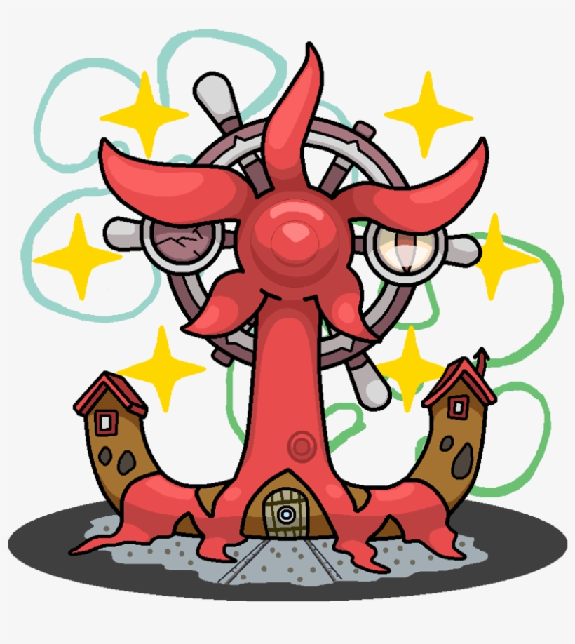 Shiny Dhelmise House Spongebob - Cosmoem Shiny Transparent PNG ...