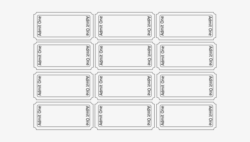 Download Blank Ticket Template HD Transparent PNG NicePNG
