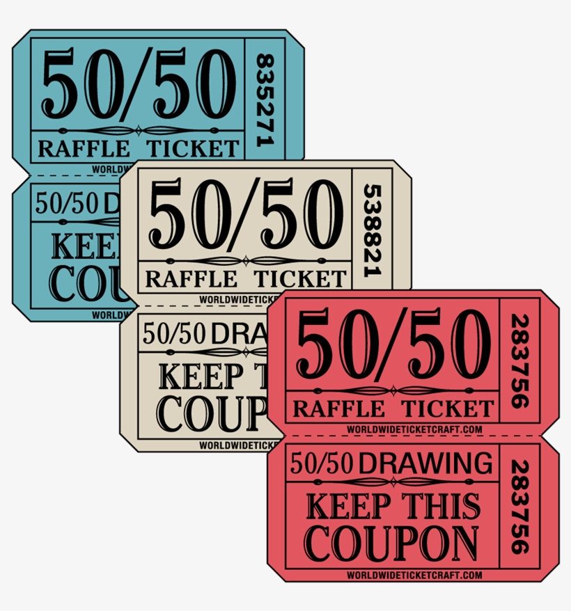 Rolls Of Tickets For Raffle Our Double Roll 50 50 Raffle - Raffle ...