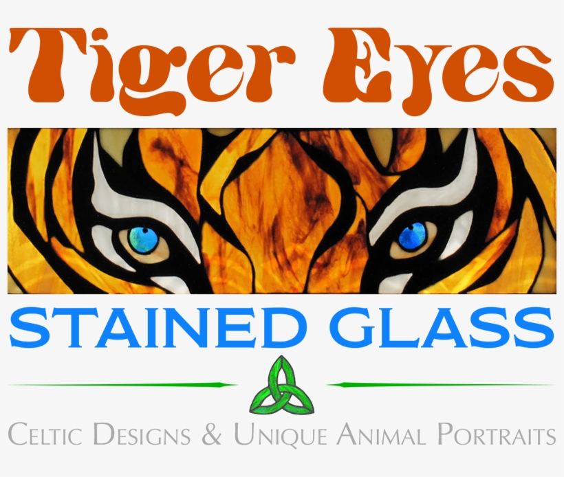 Tiger Eyes Stained Glass Logo - Tiger Eyes Clip Art Transparent PNG ...