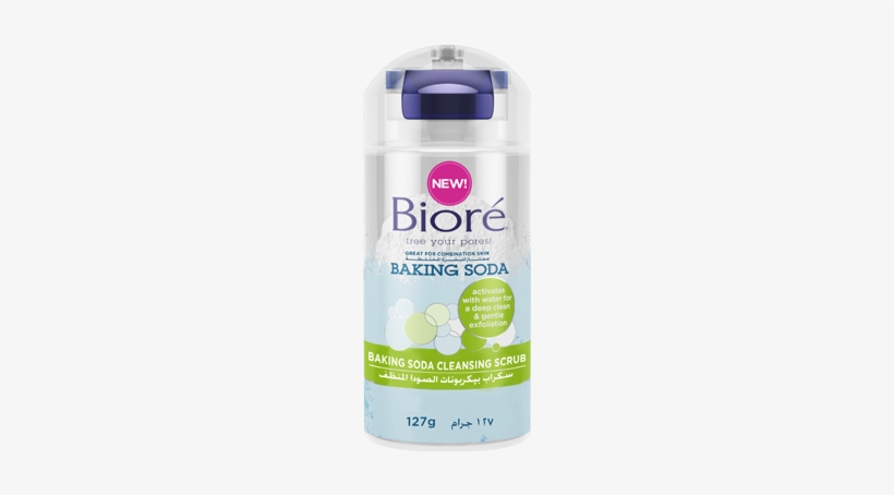Biore Baking Soda Acne Scrub Transparent PNG - 390x418 - Free Download ...