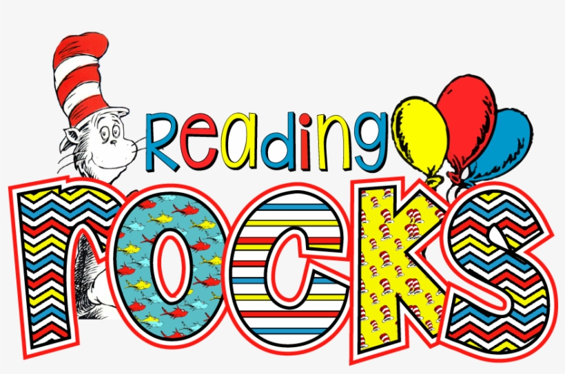 Reading Rocks Clipart - Dr Seuss Reading Clipart Transparent PNG ...