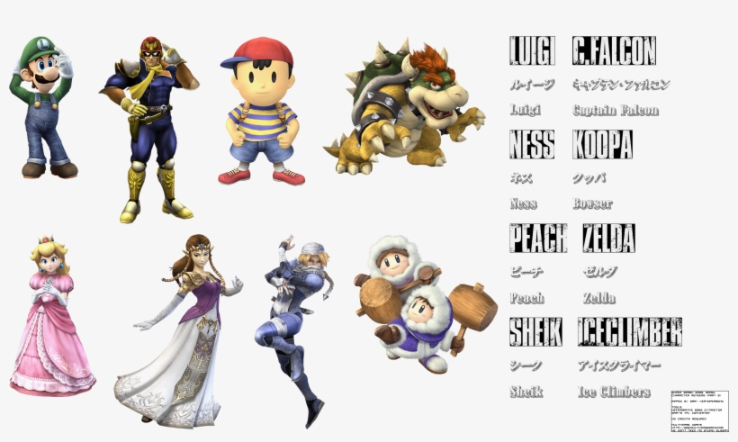 Super Smash Bros Brawl Renders Character Renders Download - Smash Brawl ...