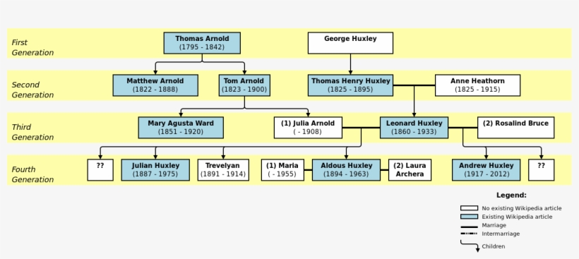 Huxley-arnold Family Tree - James Ruse Family Tree Transparent PNG ...
