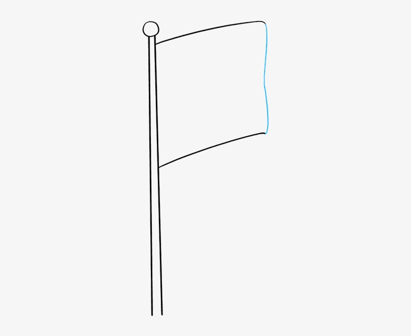 How To Draw American Flag - Line Art Transparent PNG - 680x678 - Free ...