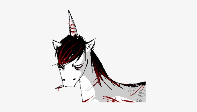 Emo Unicorn Transparent PNG - 400x400 - Free Download on NicePNG
