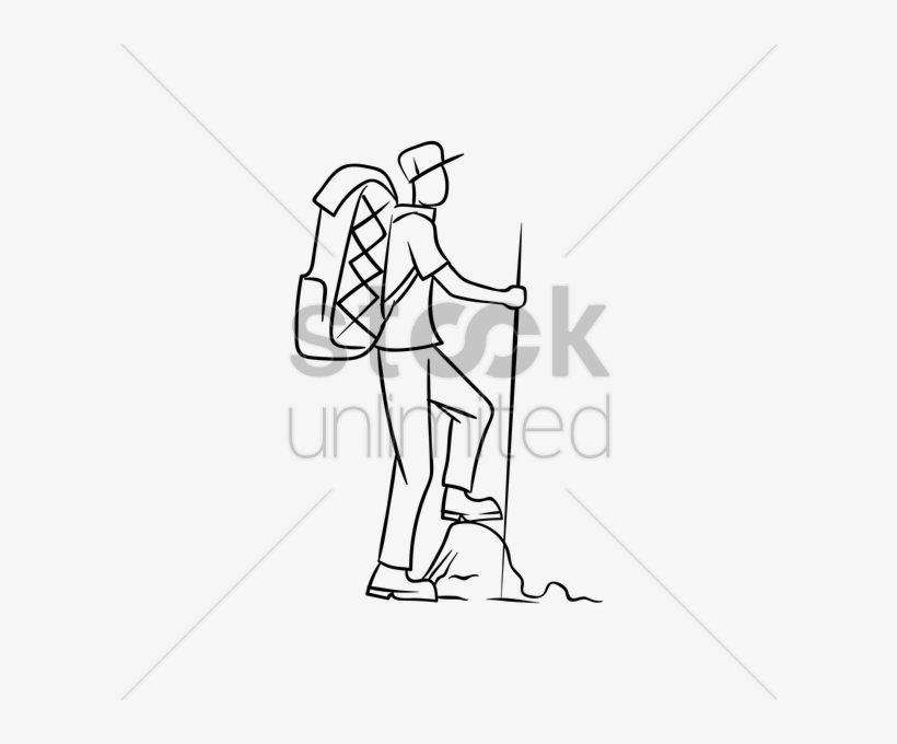 Download Hiker Drawing At Getdrawings - Hiking - HD Transparent PNG ...