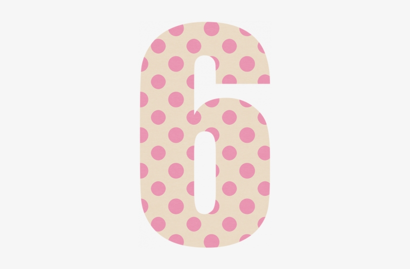 6 Clipart Polka Dot Number - 6 Polkadot Transparent PNG - 456x456 ...
