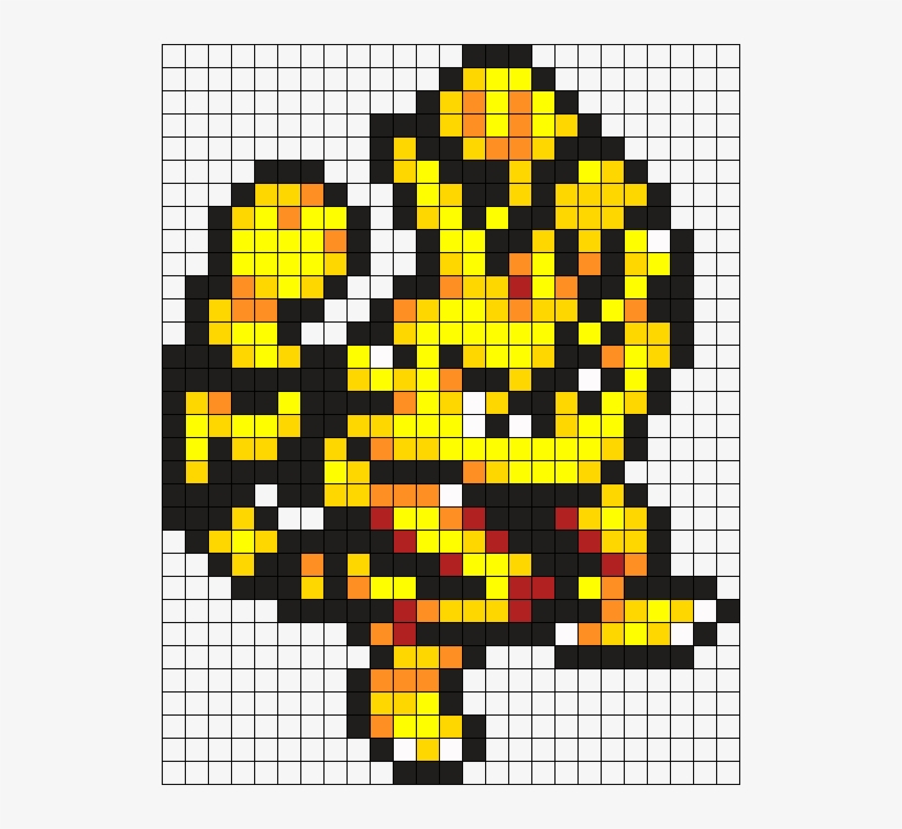 Electabuzz Pokemon Bead Pattern Perler Bead Pattern - Pixel Art Pokemon ...