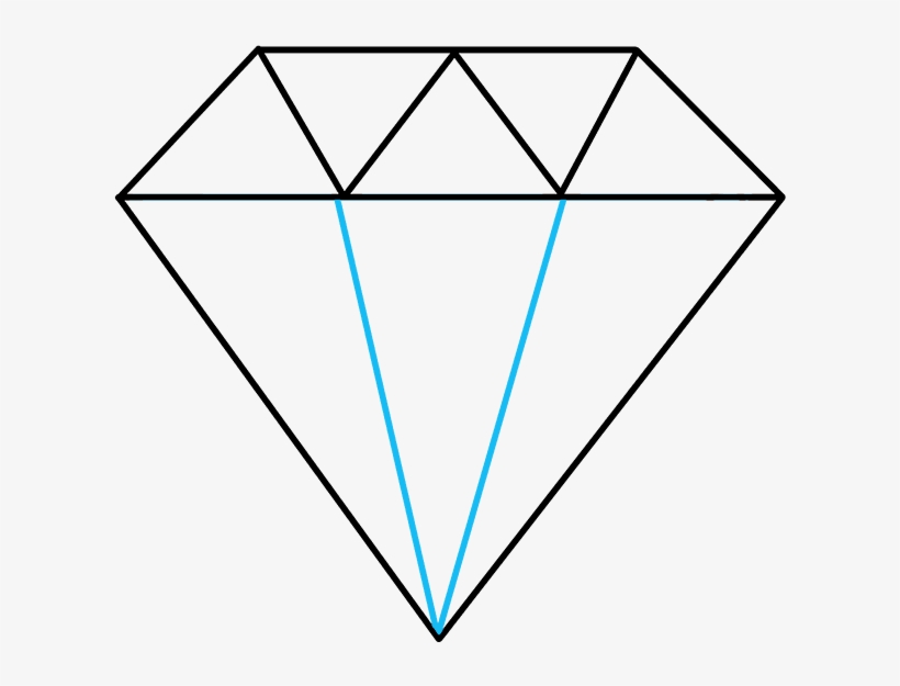 How To Draw A Diamond Step By Step Easy