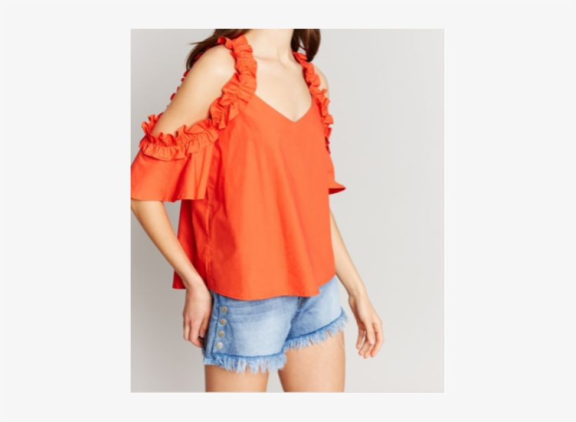 Fisola Ruffle Blouse Transparent PNG - 645x520 - Free Download on NicePNG
