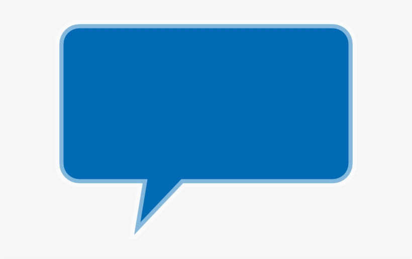 Download Speech Bubble Clip Art - Speech Bubble Vector Blue - HD ...