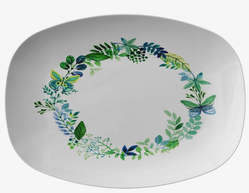 Download Butterfly Wreath Watercolor Designer Platter - Address Book ...