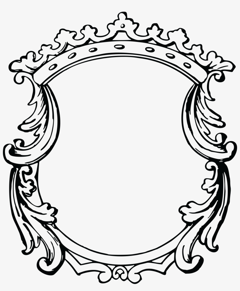Fancy Round Picture Frame