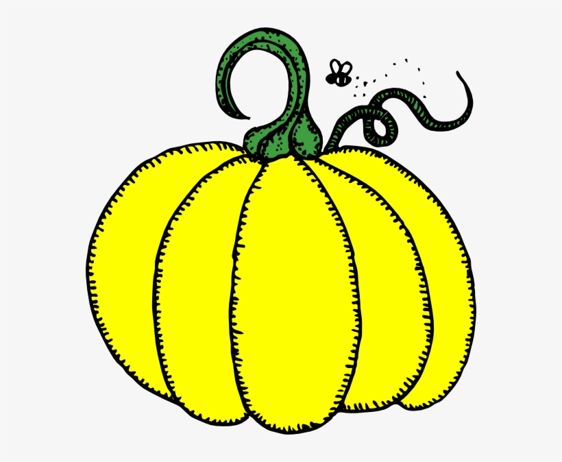 Yellow Pumpkin Clip Art At Clker - Pumpkin Clip Art Transparent PNG ...