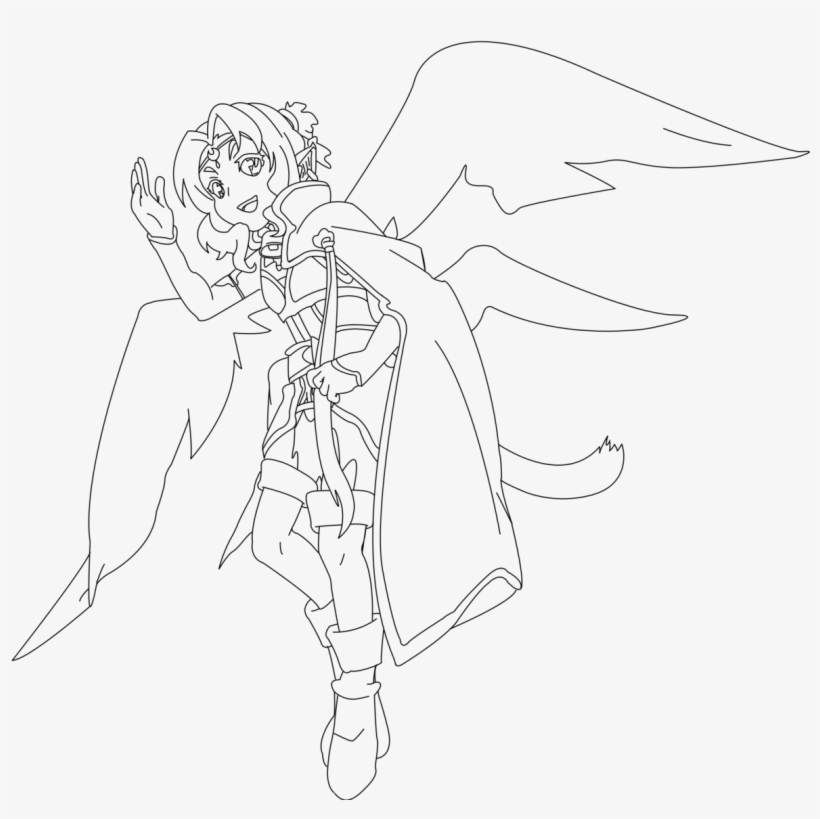 Sword Line Drawing - Sword Art Online Transparent PNG - 1600x1131 ...