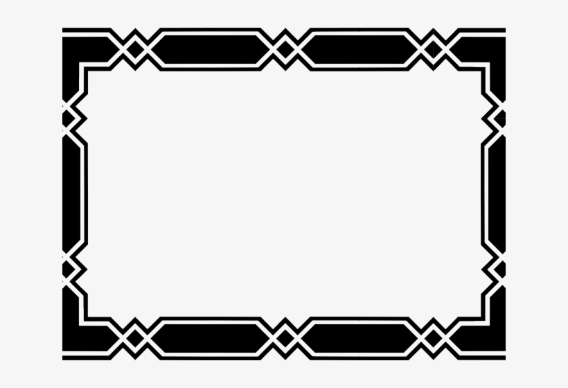 Decorative Border Png Transparent Images - Transparent Background Black ...