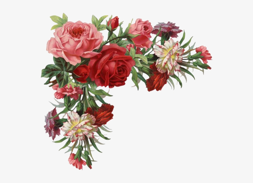 Vintage Flower Border