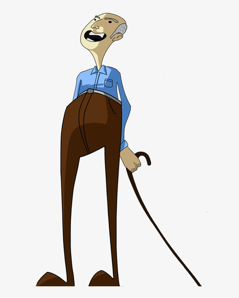 Old Man Character On Behance - Old Man Illustration Transparent PNG ...