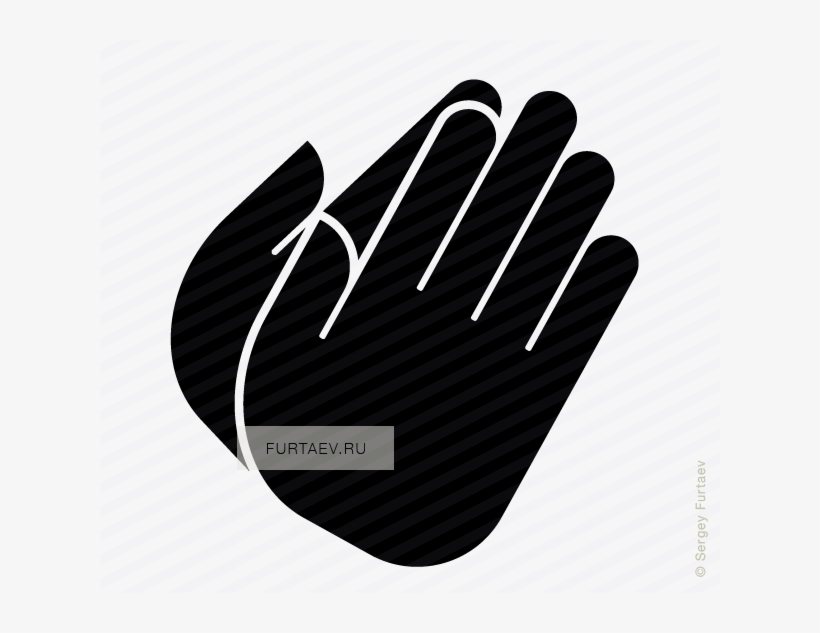 Vector Icon Of Folded Hands - Vector Graphics Transparent PNG - 620x553 ...