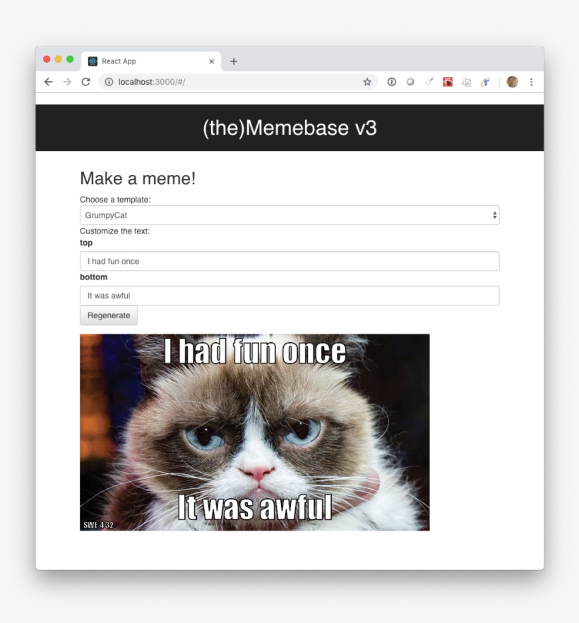 You Will Implement Two React Components And Memecustomizer - Youtube ...