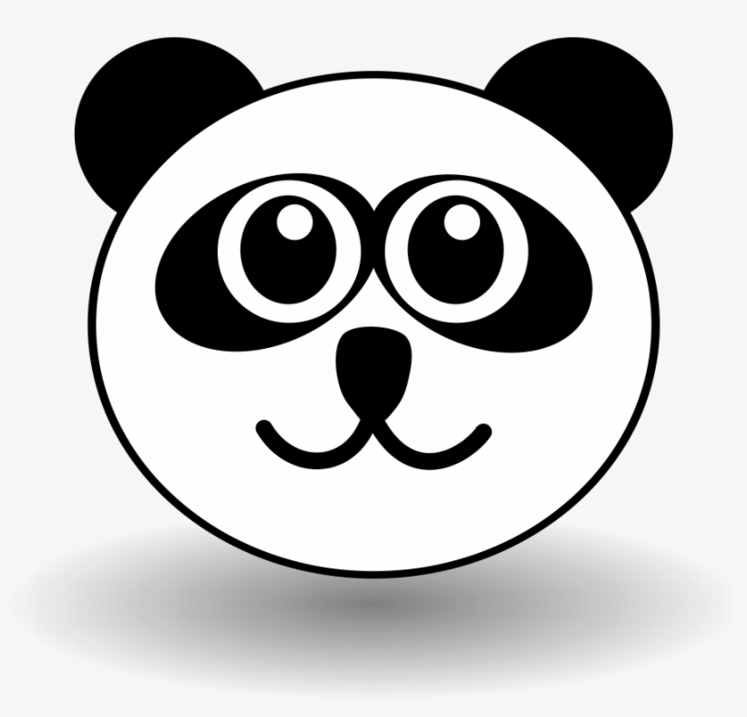 Panda, Bear, Face, Head, Happy, Smile, Animal - Panda Face Clip Art ...