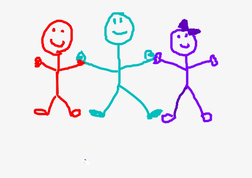 Stick Figure Family Of 3 Clip Art