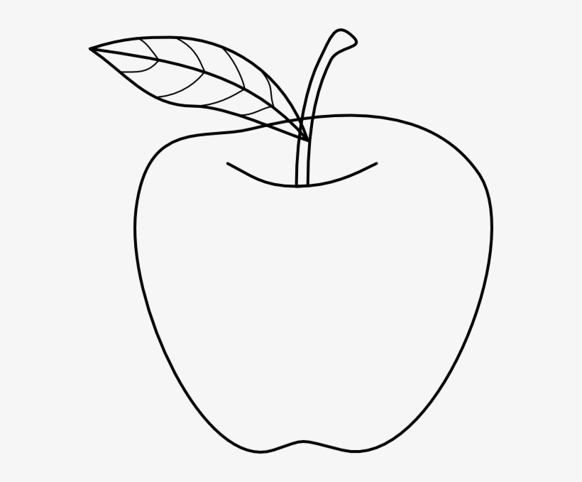 How To Set Use Apple Outline Clipart Transparent PNG - 570x599 - Free ...
