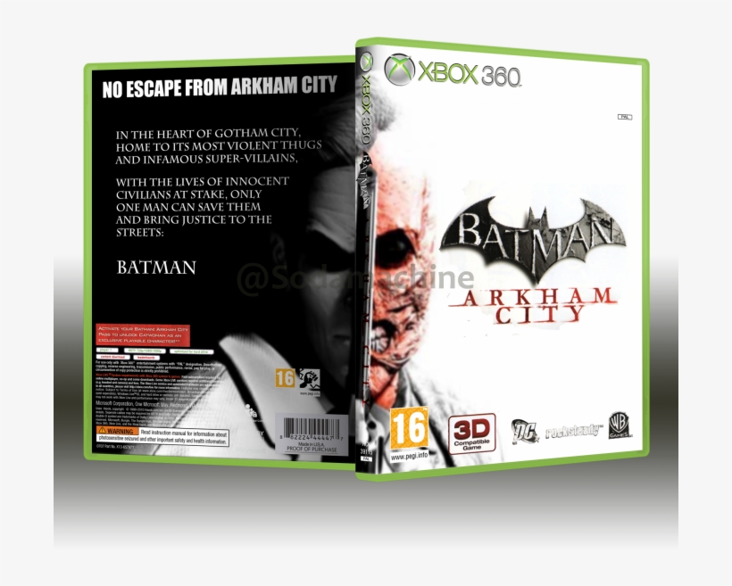 Batman Arkham City Box Art Cover - Batman: Arkham City (original ...