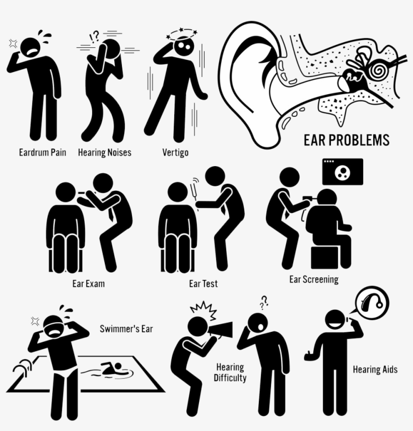 Clip Free Stock Medical Diagnosis Disease Ear Symptom - Vector Graphics ...