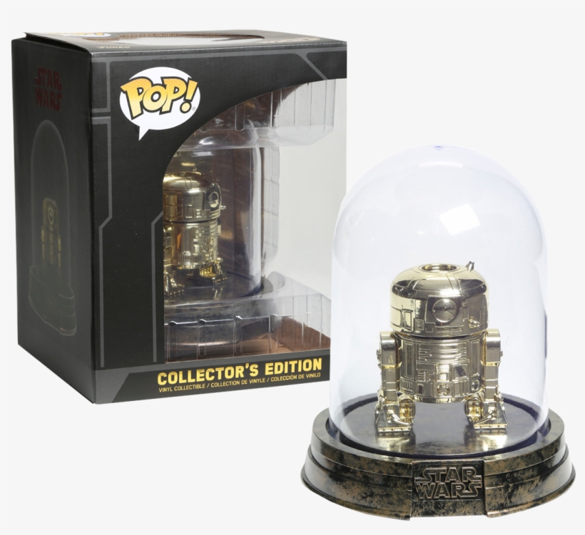 R2-d2 Gold Chrome Collector's Edition Dome Pop Vinyl - R2d2 Gold Pop ...