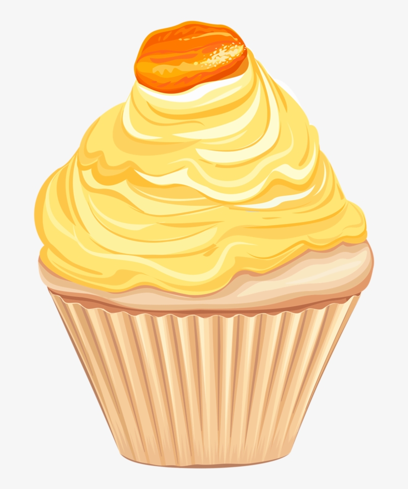 t p⁀cupcakes‿ ⁀• - Yellow Cupcake Clipart Transparent PNG - 800x1024 ...