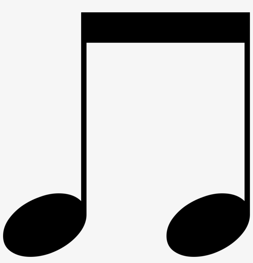 Four Beamed Eighth Notes Eighth Note Transparent Background 