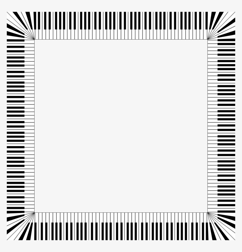 Piano Keys Square Music Note Border Png Transparent PNG - 774x774 ...