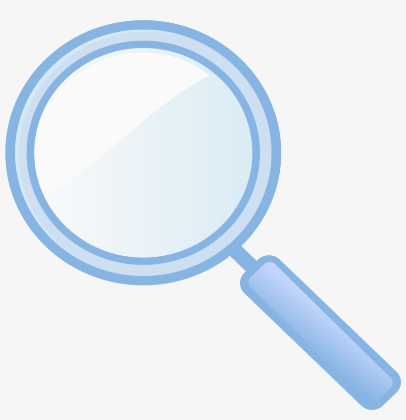Open - Magnifying Glass Icon Blue Transparent PNG - 2000x1966 - Free ...