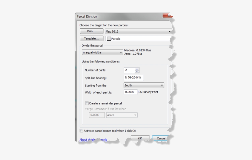 Parcel Division Dialog Box - Arcgis Transparent PNG - 349x451 - Free ...